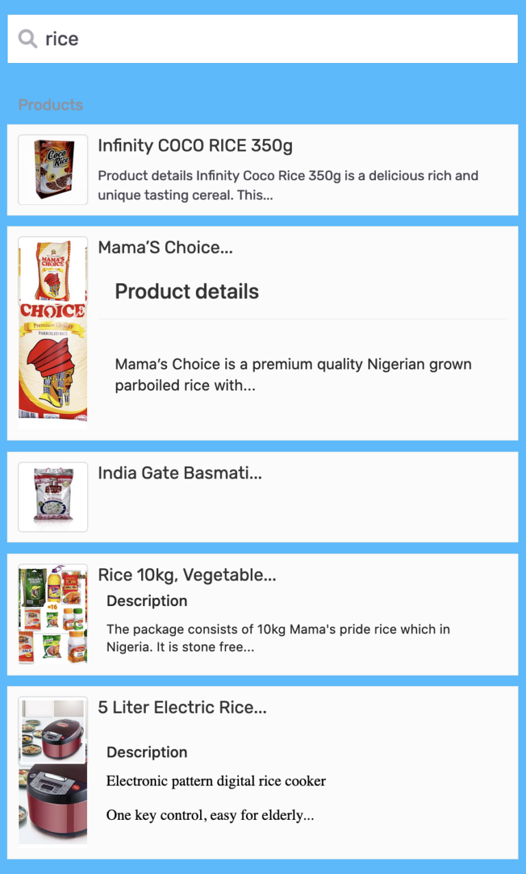 How to search products in the online shop - Swifin Connect